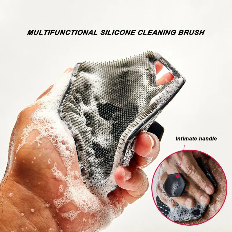 Bath Exfoliating Back Scrubber Wash Skin Massage Dry Silicone Body ...