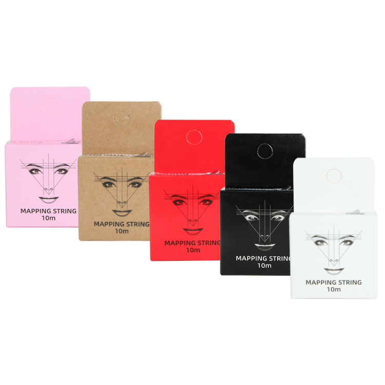 Buy Wholesale China Private Label 10m Pre-inked Microblading Mapping String Pink White Brown ...