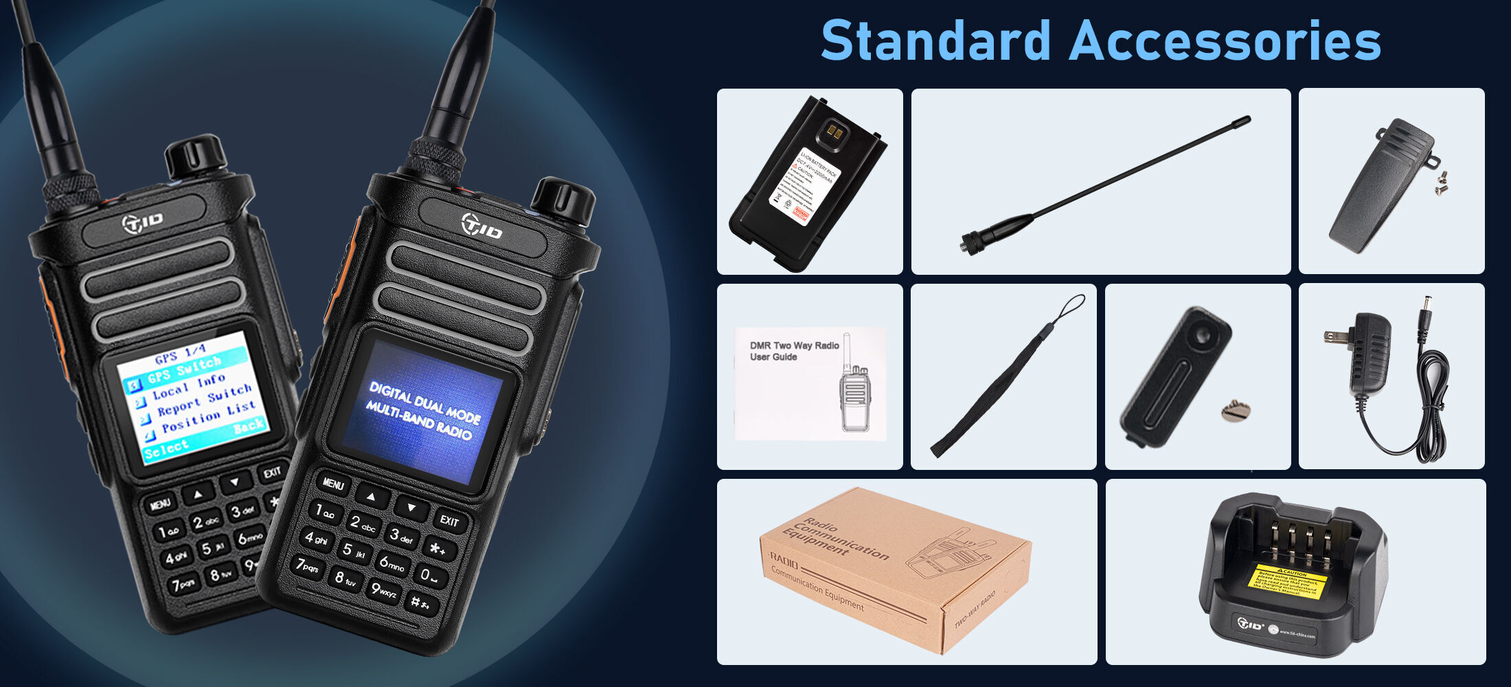 Buy Wholesale China Tid Td-dp738 Handheld Wireless Communication Two Way Radio Both Analog And ...
