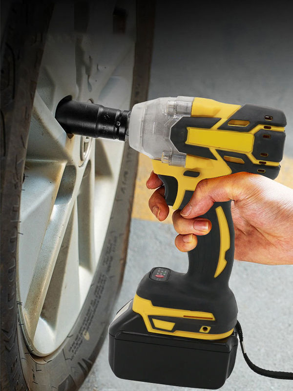 21v Cordless Impact Wrench 1/2 Inch Strong Motor Electric Wrench With ...