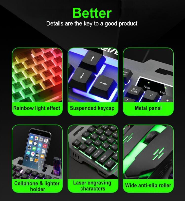 Suspended Mechanical Felling Ergonomic High Low Key Layout Luminous ...
