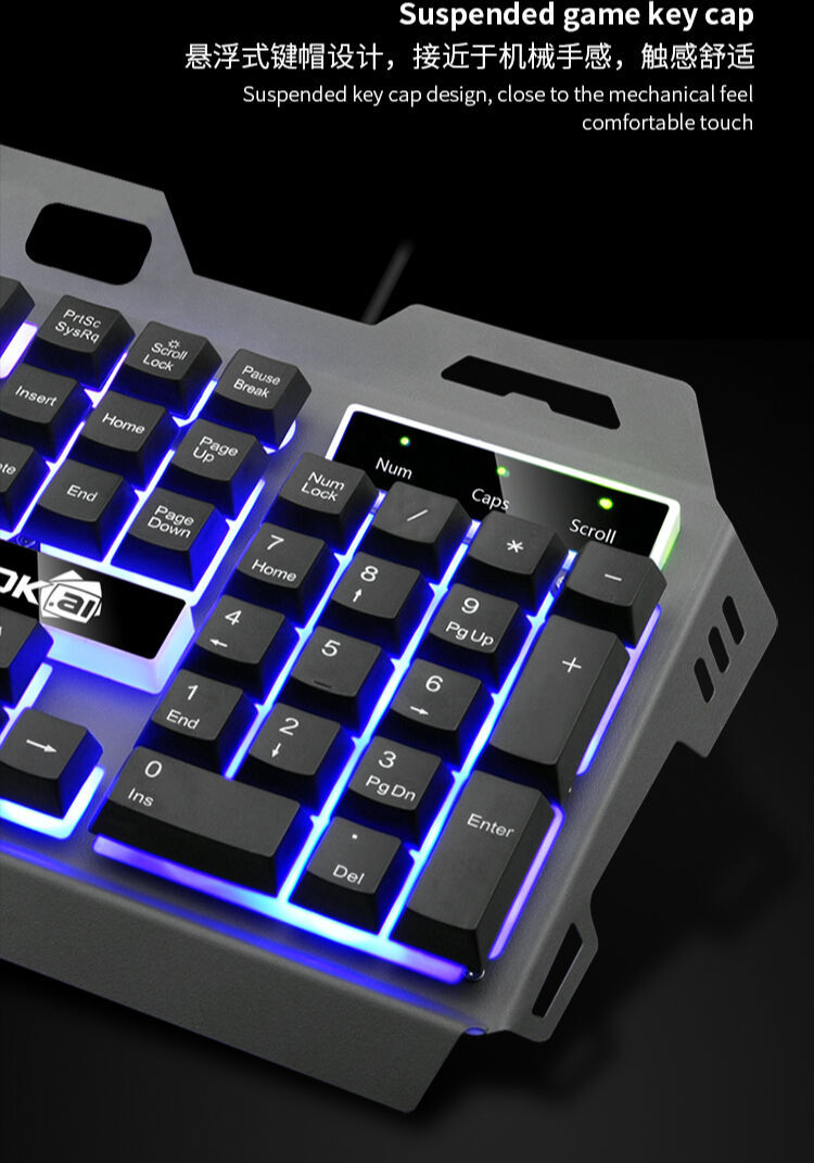 Suspended Mechanical Felling Ergonomic High Low Key Layout Luminous ...