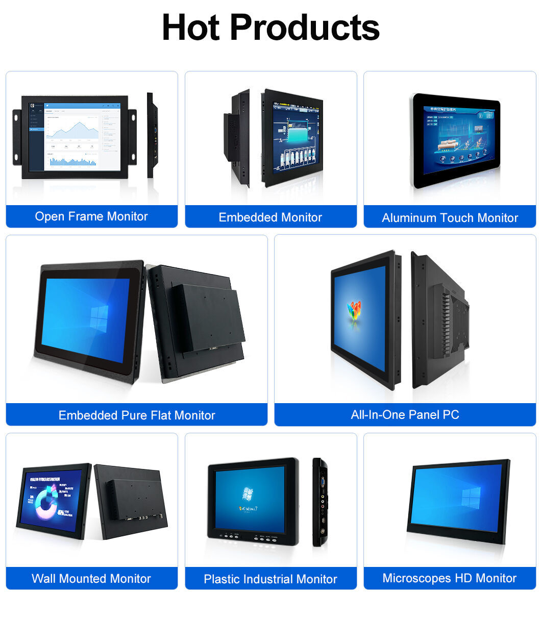 Factory Hot Sale 15'' 1024x768 Computer Display Pc Cctv Led Lcd Monitor ...