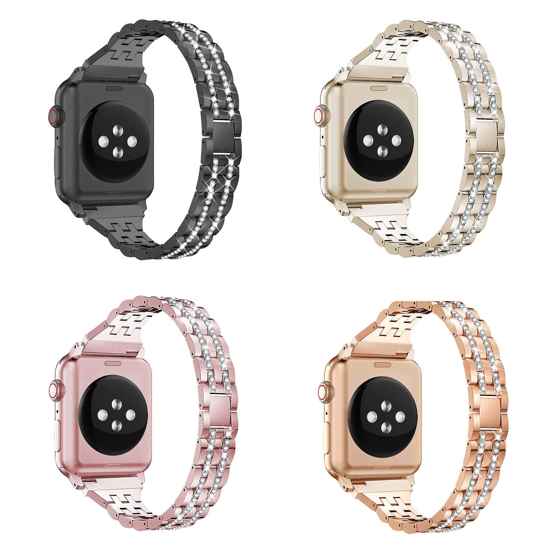 Buy Wholesale China Luxury Five Bead With Bling Diamond Stainless Steel ...