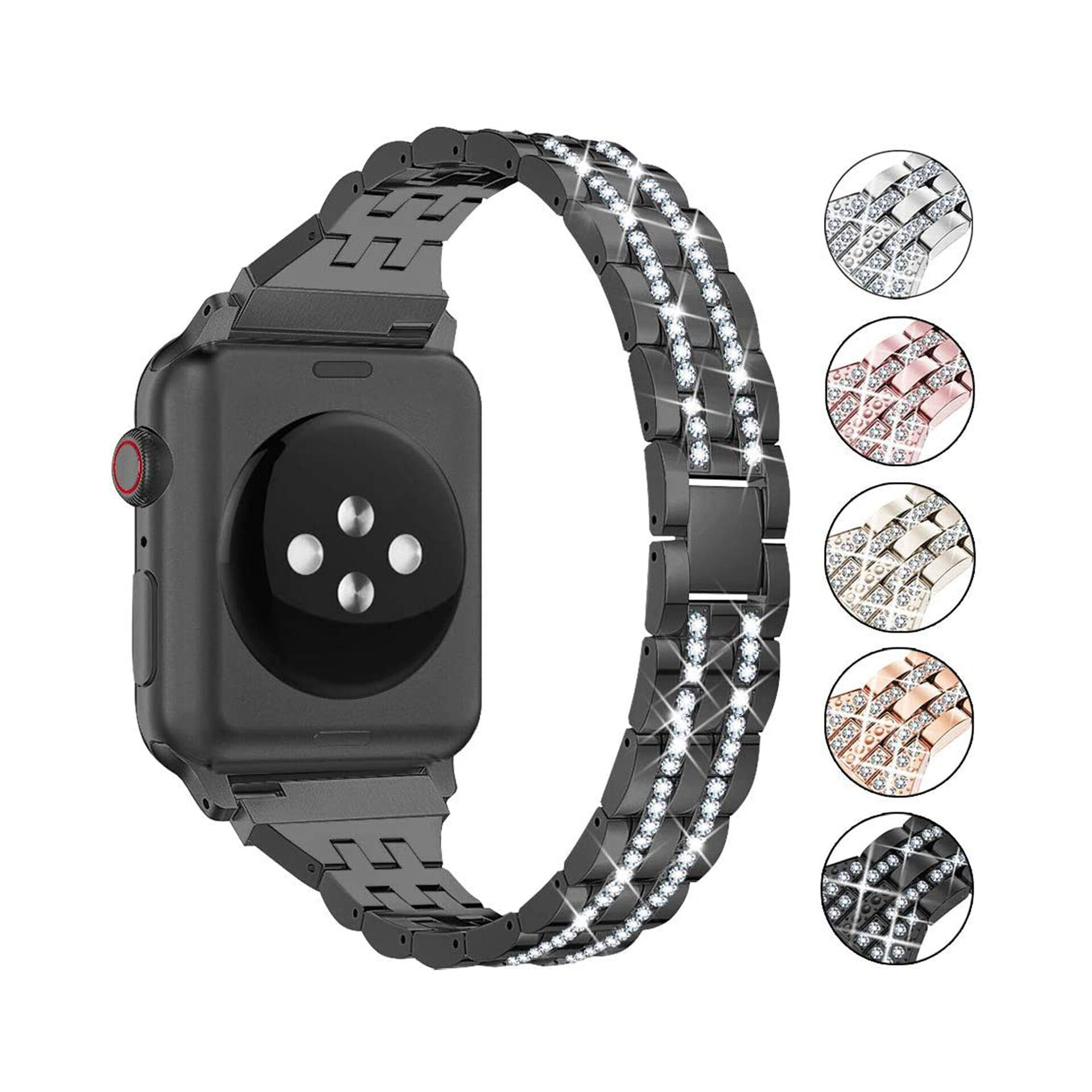 Buy Wholesale China Luxury Five Bead With Bling Diamond Stainless Steel ...