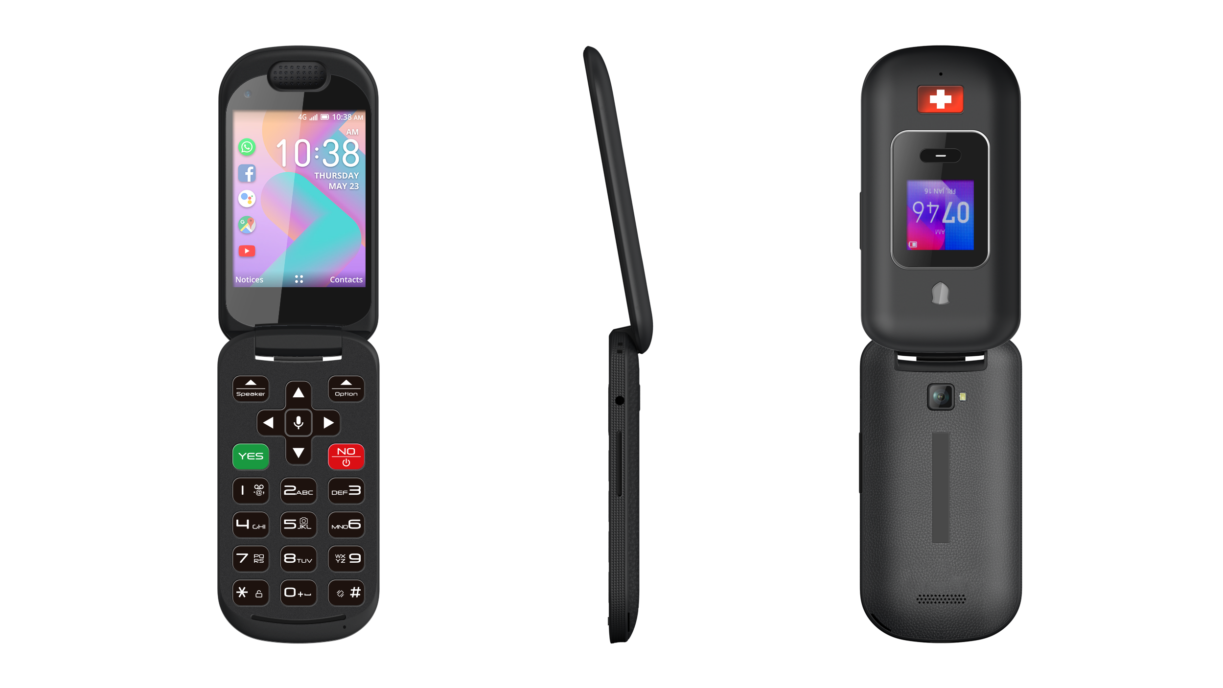 4g Flip Feature Phone Kai Os Qualcomm Chipset With Gps/wifi/bluetooth ...