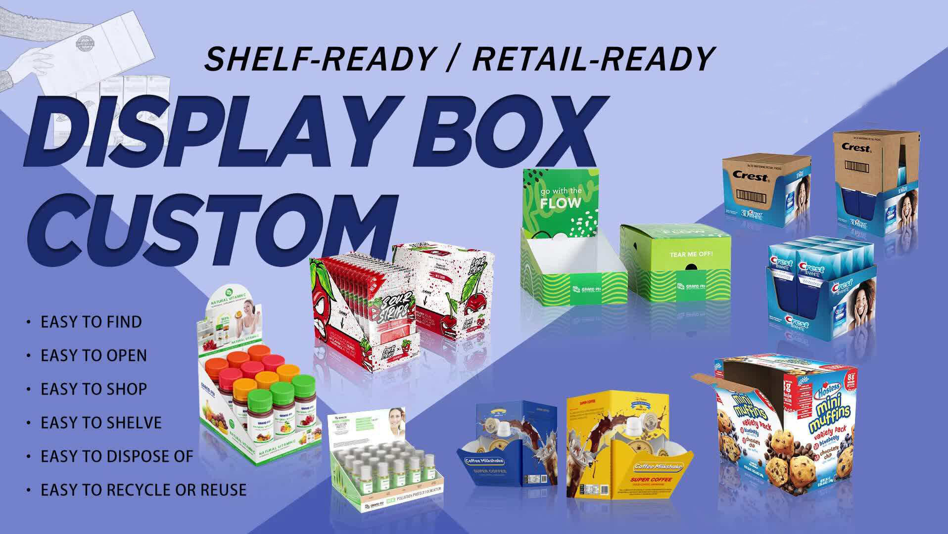 Retail Store Advertising Pop Corrugated Cardboard Display Unit Box ...