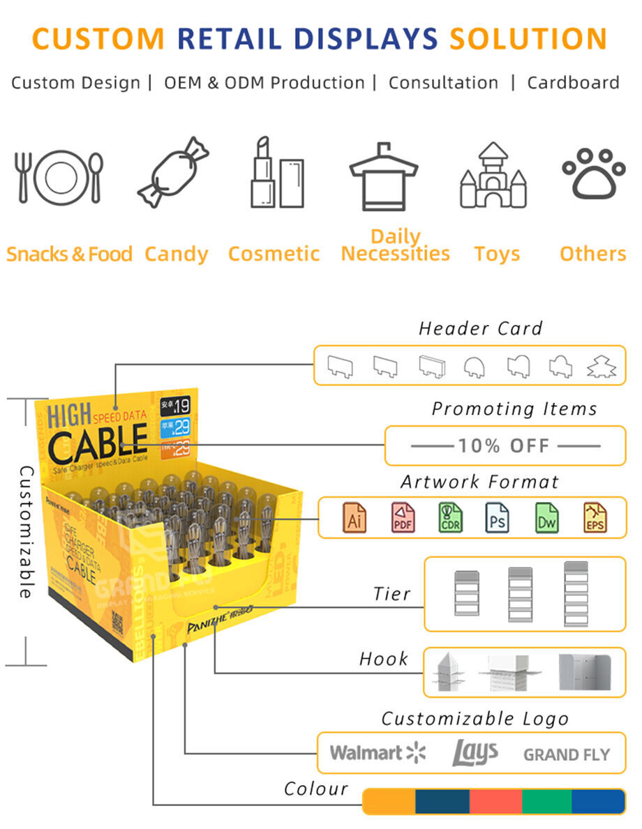 Retail Store Advertising Pop Corrugated Cardboard Display Unit Box ...