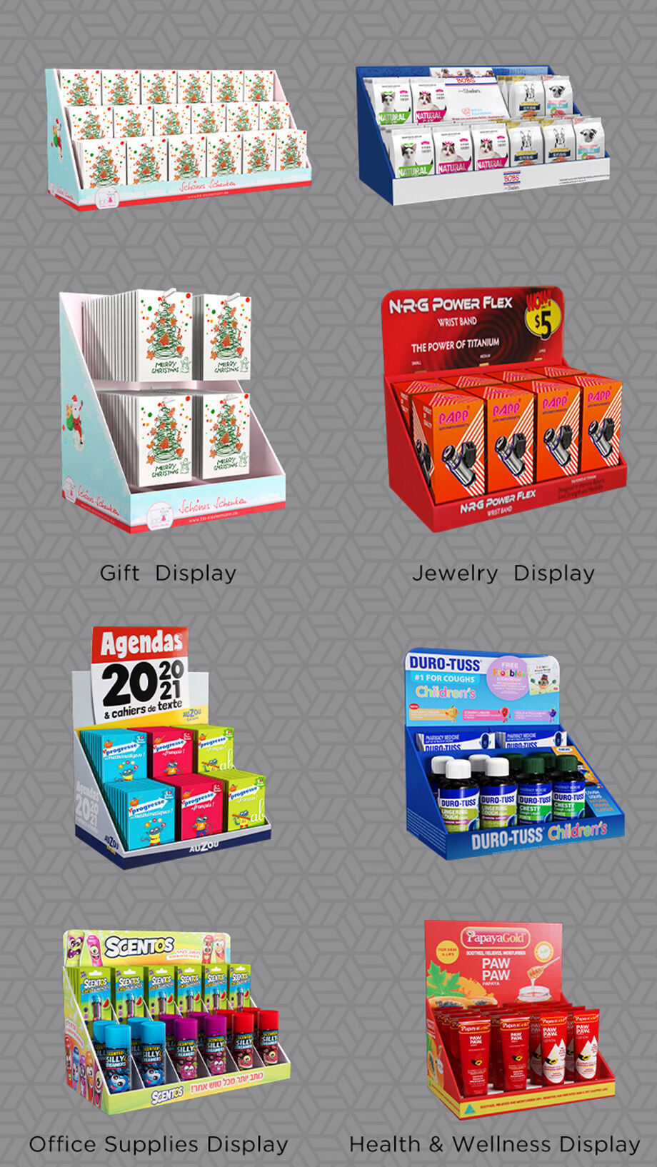 Retail Store Advertising Pop Corrugated Cardboard Display Unit Box ...