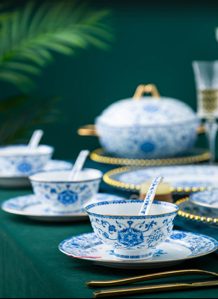 Wholesale European Simple Fengyu Classic Enamel Porcelain Dinnerware ...