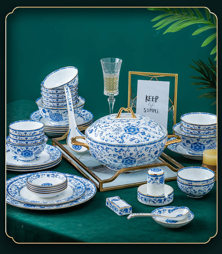 Wholesale European Simple Fengyu Classic Enamel Porcelain Dinnerware ...