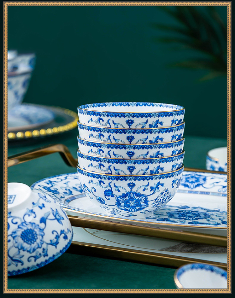 Wholesale European Simple Fengyu Classic Enamel Porcelain Dinnerware ...