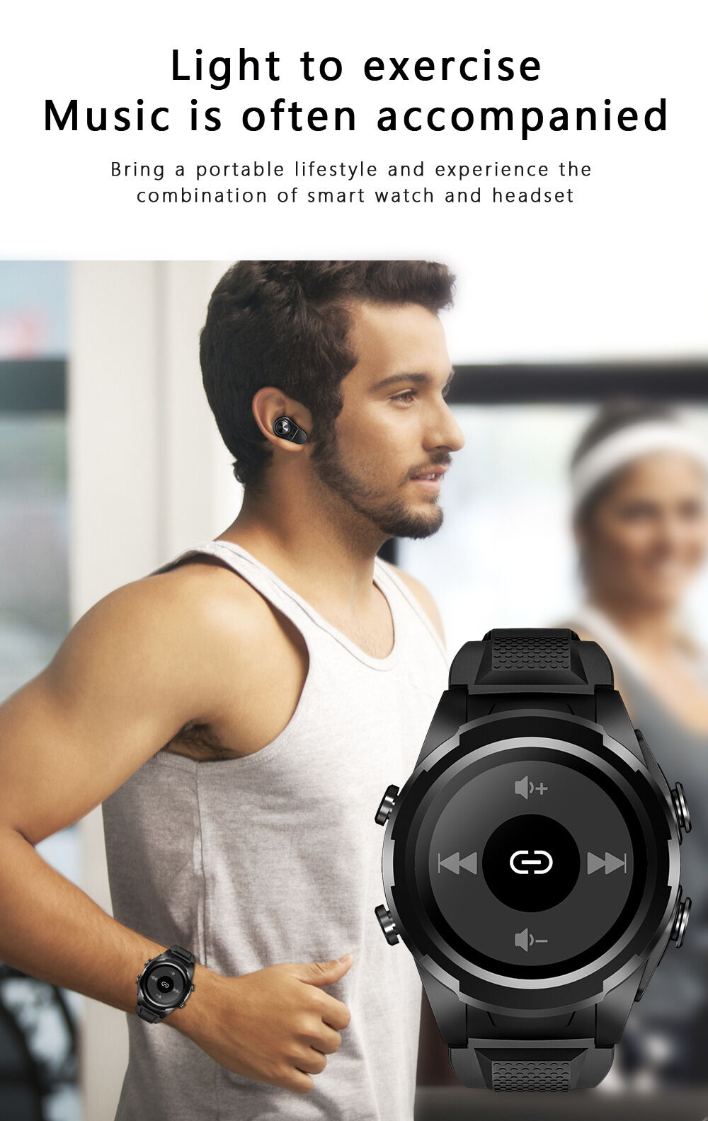 Buy Wholesale China Wholesale Smart Watch 2 In 1 Earphone Tws Rotatable ...
