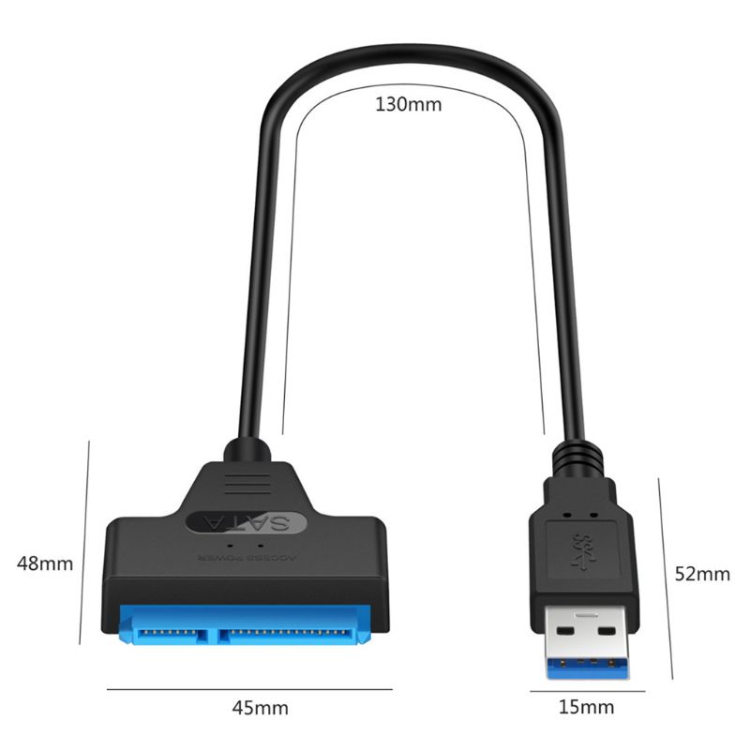 Buy Standard Quality China Wholesale Usb3.0 To Sata 22pin Hdd Cable 7 ...