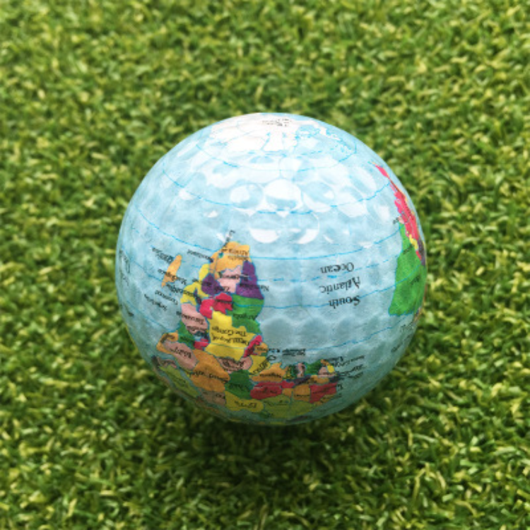 Custom Personalized Globe Printed Golf Balls Biodegradable Eco Friendly ...