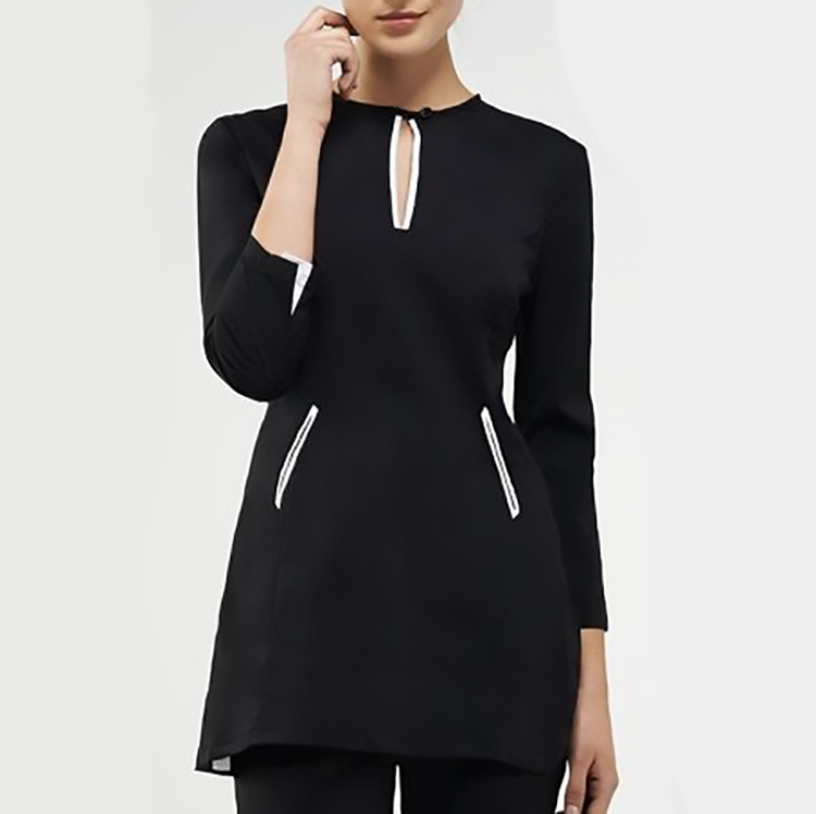 Professional Customized Tunic Spa Clothing Beauty Salon Uniform Women ...