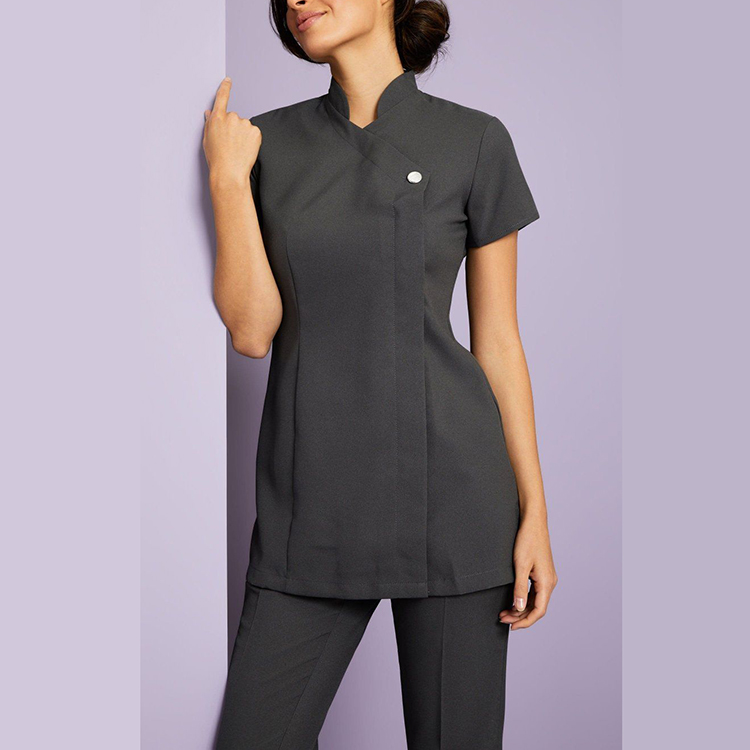 Professional Customized Tunic Spa Clothing Beauty Salon Uniform Women Spa Salon Uniform Sets ...