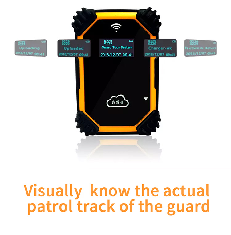 Waterproof Cloud Based 4g Gprs Gsm Gps Rfid Tag Security Guard Patrol ...
