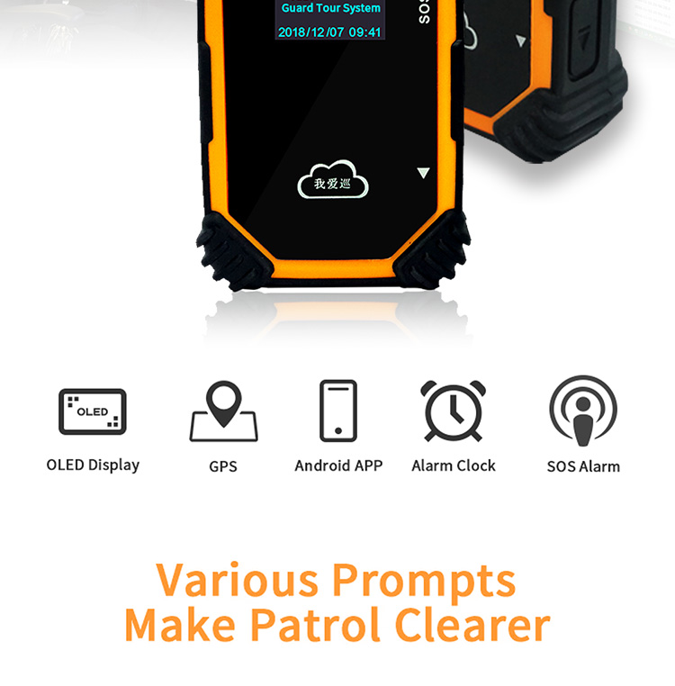 Waterproof Cloud Based 4g Gprs Gsm Gps Rfid Tag Security Guard Patrol ...