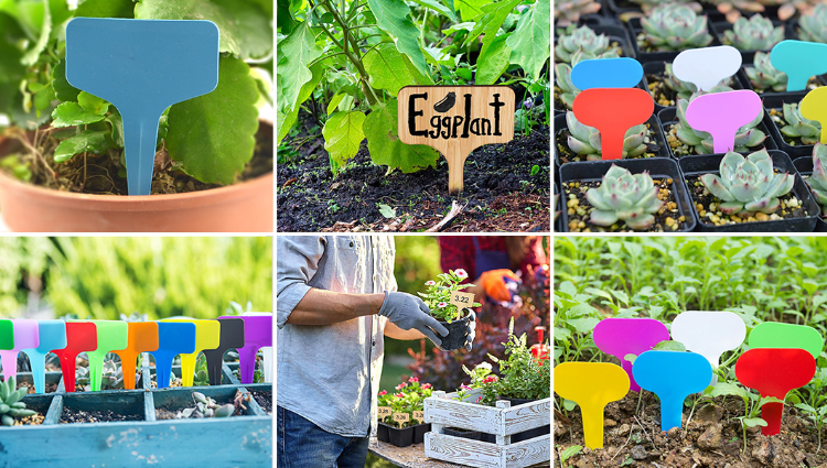 Plastic Plant Tags Waterproof Nursery Garden Plant Labels Stakes Pot ...