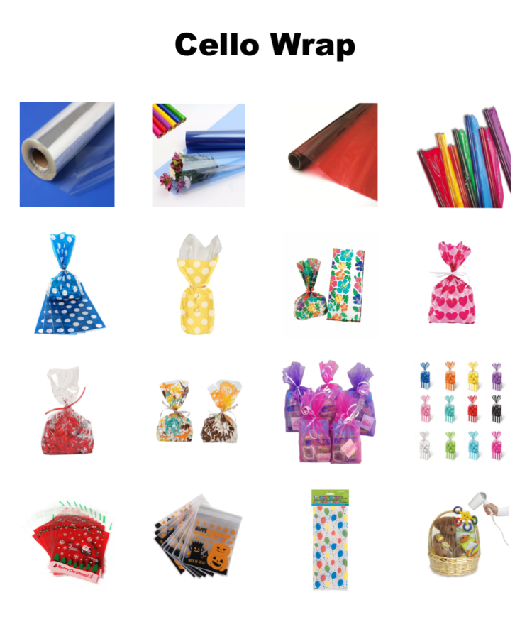 Healifty Cellophane Wrap Iridescent Film Cellophane Wrapping Packaging ...