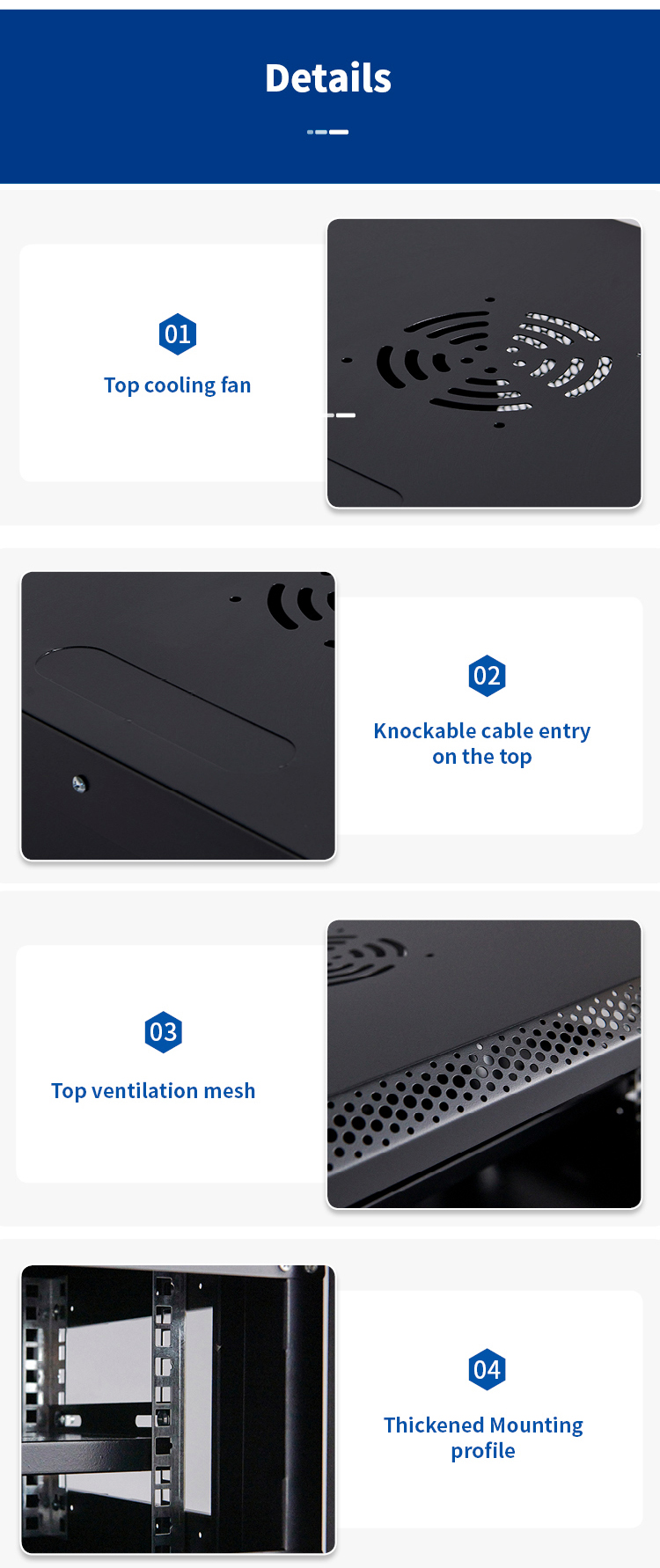 19 Inch Cheap Soundproof Open Frame Small Data Center Box Server Rack ...