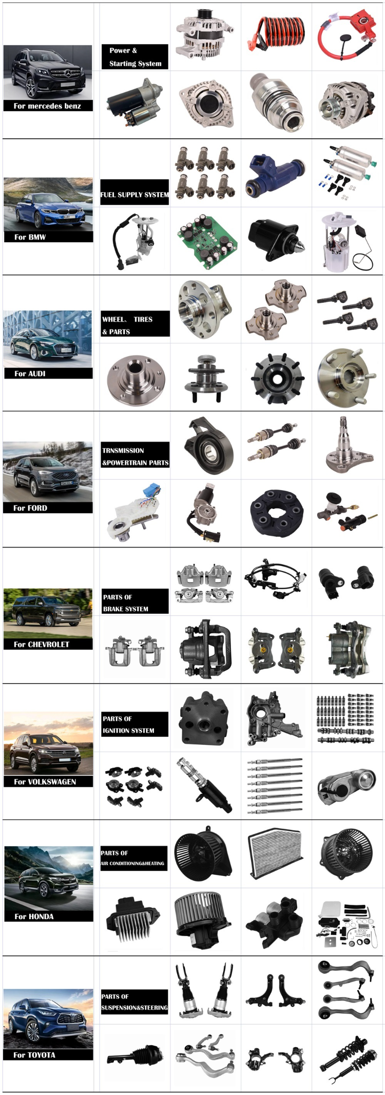 Wholesale Korean Japan Car Part Oil Filter Spark Plug Fuel Pump ...