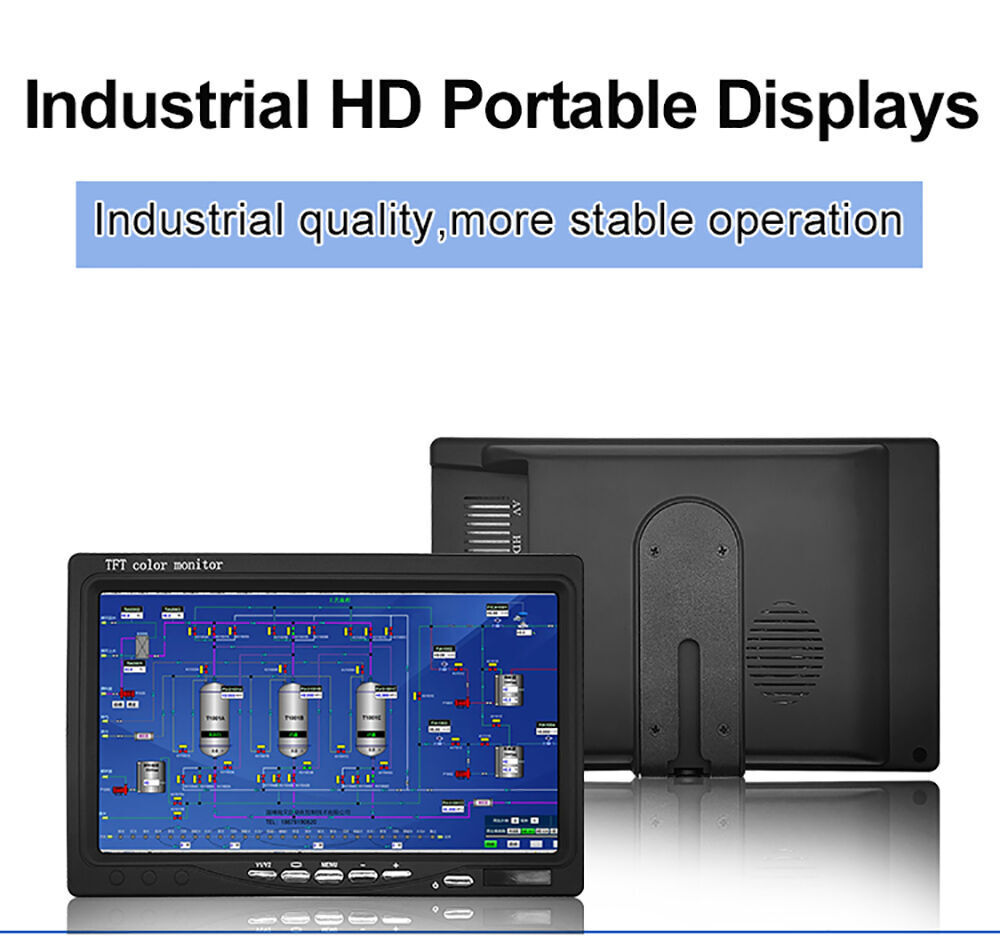 7'' Inch Tft Color Cctv Resistive Touch Lcd Monitor Ips1024*600 Vga Av ...