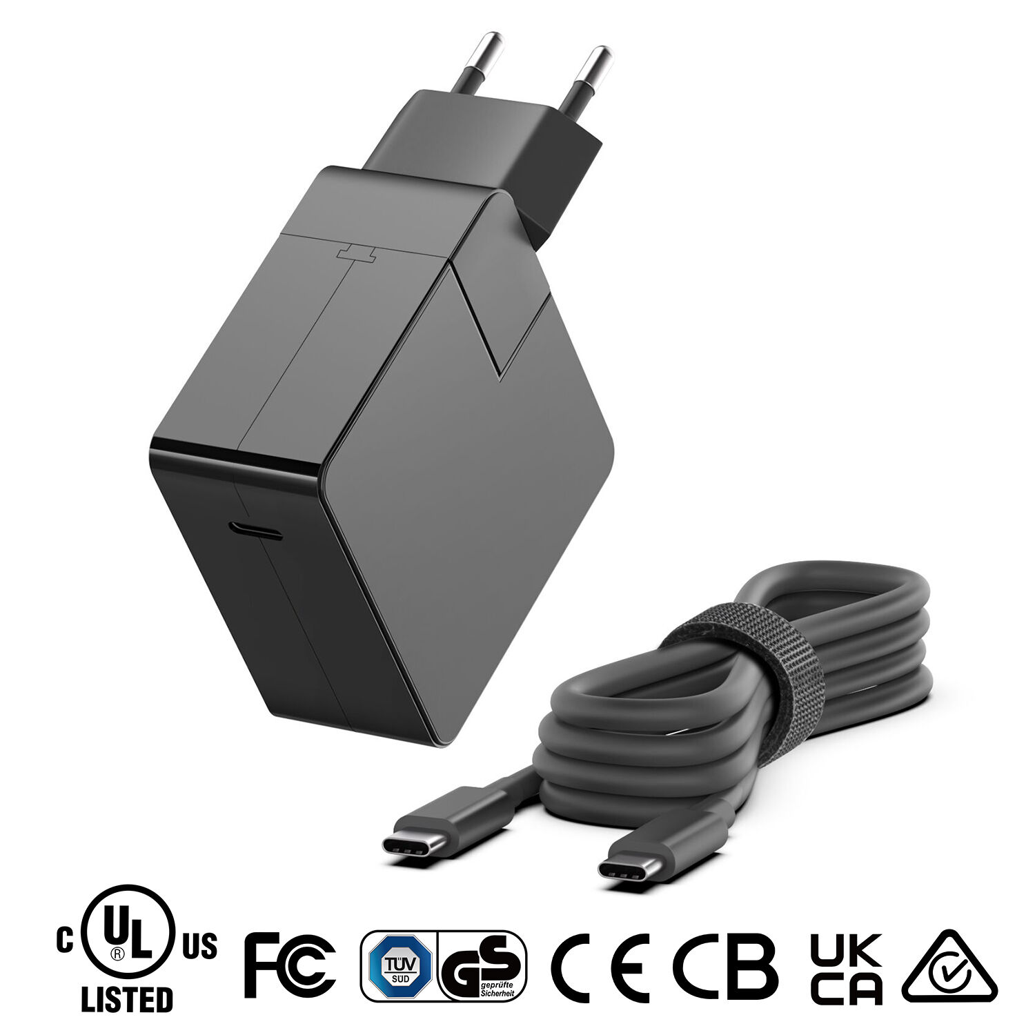 Buy Wholesale China Full Certified 45w Usb-c Pd3.0 Eu Plug 2-in-1 Power ...