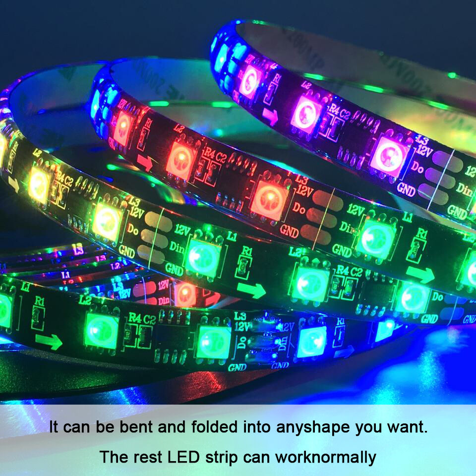 Buy Wholesale China Sk6812 Ic Built-in Rgb Led Strips 2812b 5v 5050 Rgb ...