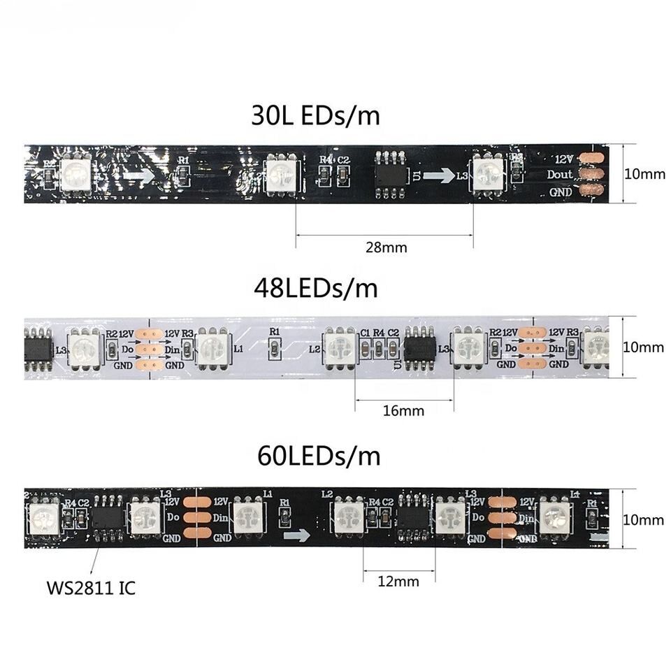 Buy Wholesale China Sk6812 Ic Built-in Rgb Led Strips 2812b 5v 5050 Rgb ...