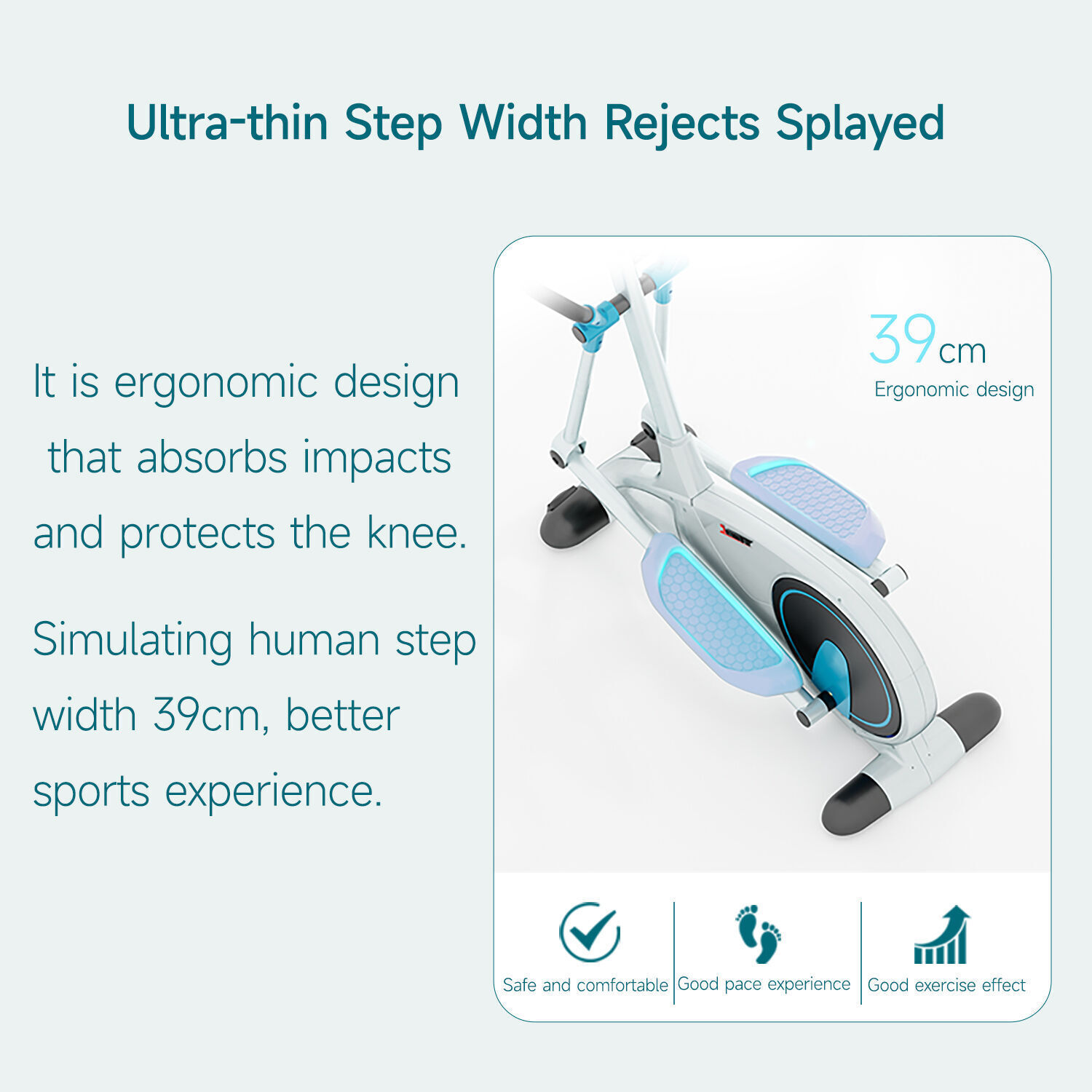 Buy Wholesale China Cross Trainer Compact Elliptical Machine With Lcd ...