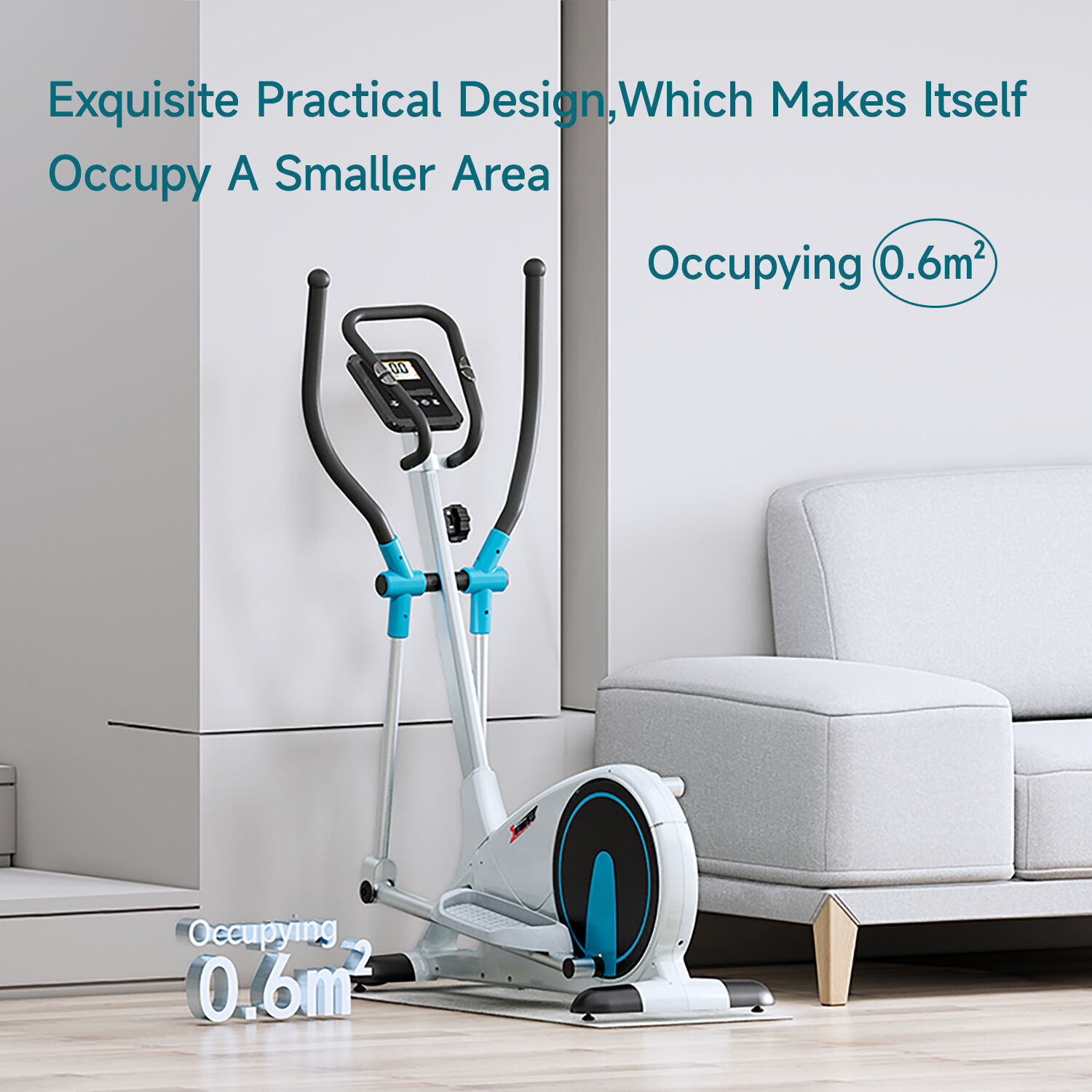 Buy Wholesale China Cross Trainer Compact Elliptical Machine With Lcd ...