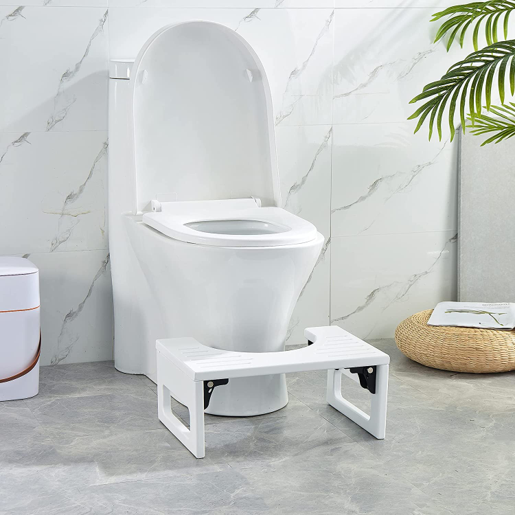 Buy Wholesale China Bamboo Toilet Stool Collapsible Toilet Poop Stool ...