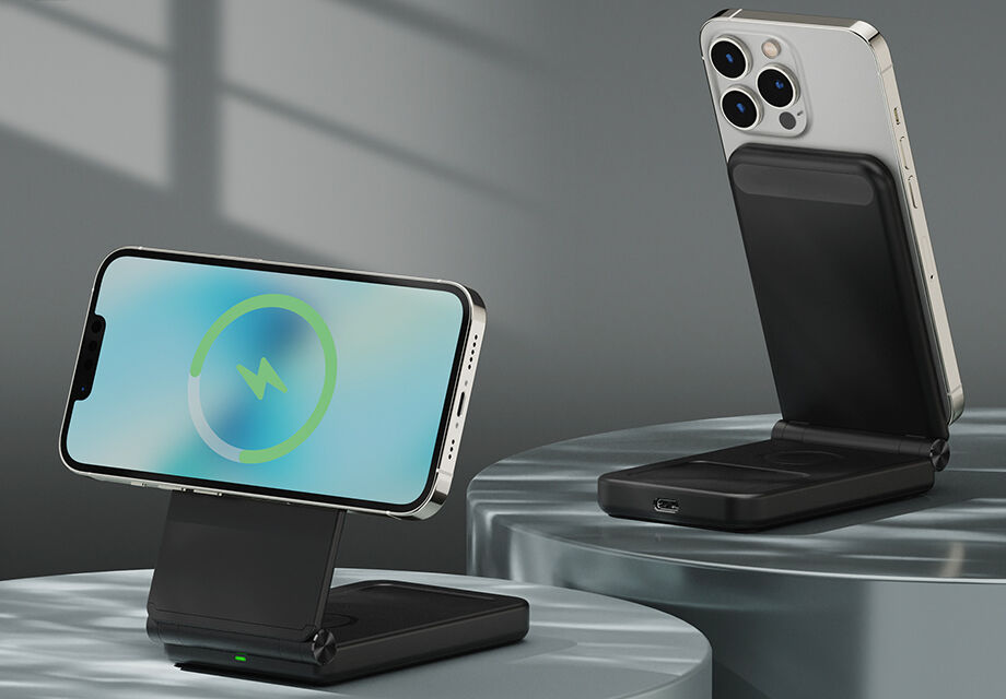 3-in-1 Foldable Magnetic Wireless Charger Designed For Travel, Outdoor ...