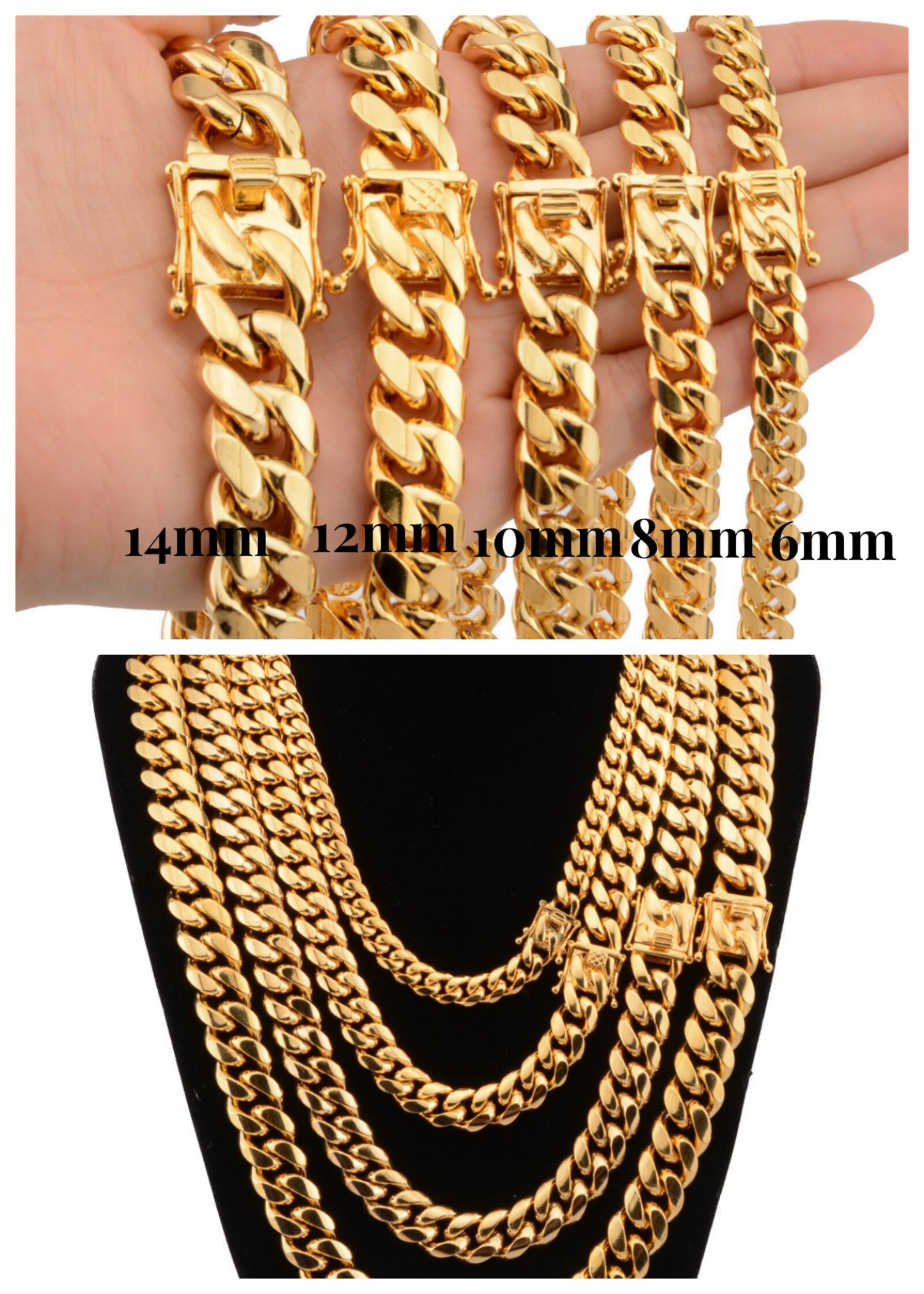Buy Wholesale China Wholesale 14k 18k Gold Plated Hiphop Miami Cuban ...
