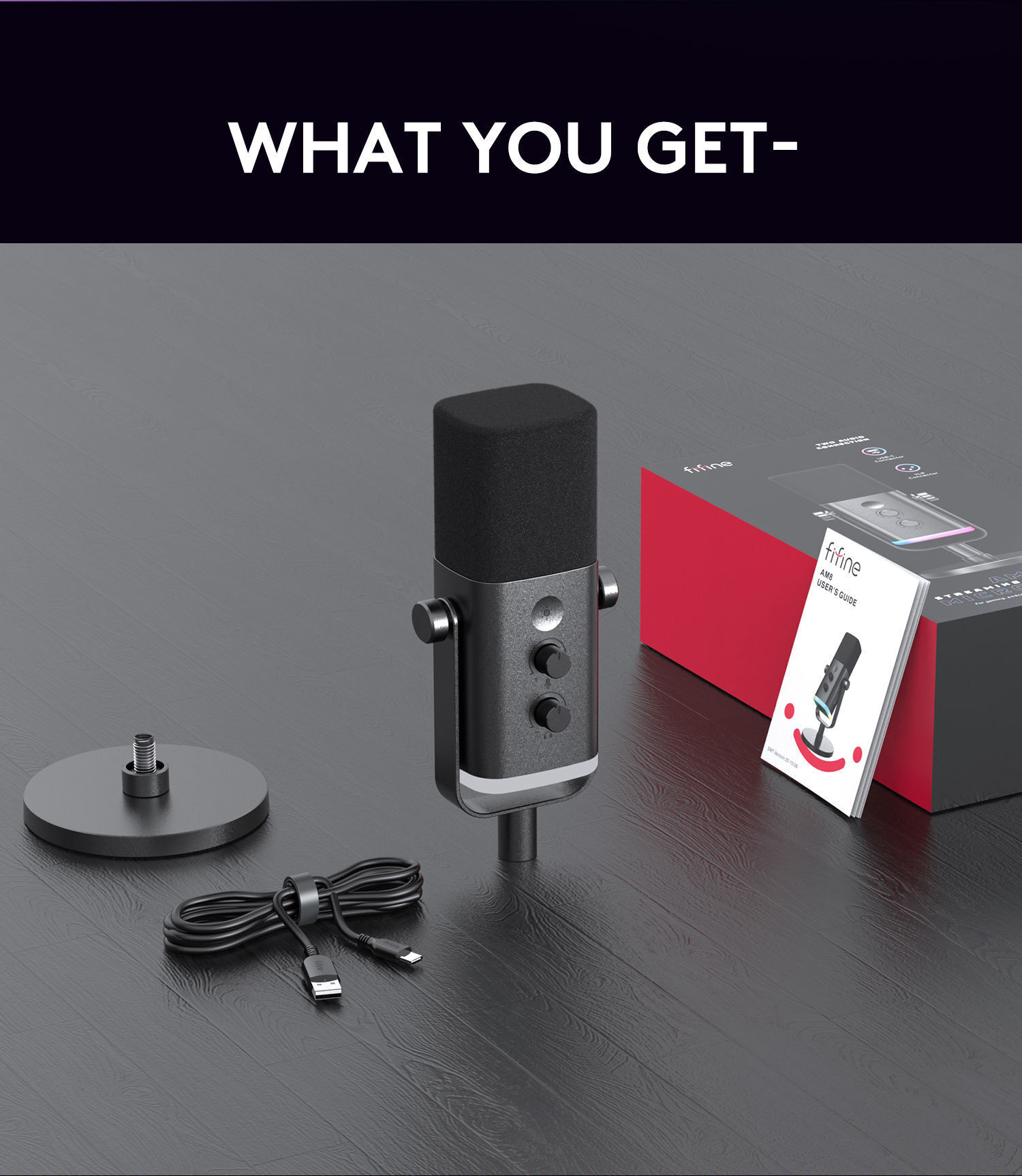 Buy Wholesale China Fifine Tam8 Wired Gaming Microphone Xlr Usb Mic ...