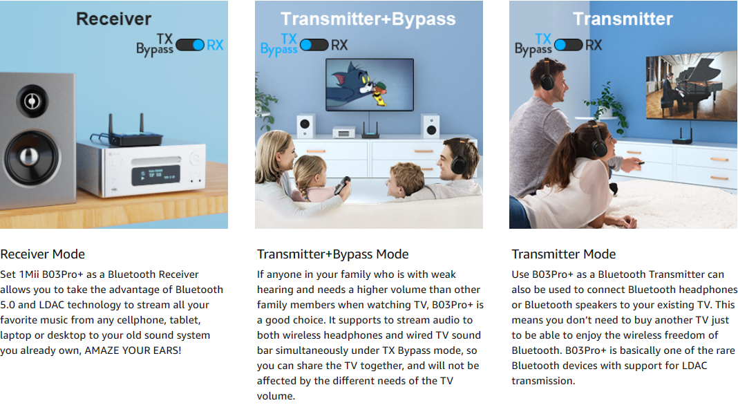 Buy Wholesale China B03pro+ Bluetooth 5.0 Transmitter Receiver ...