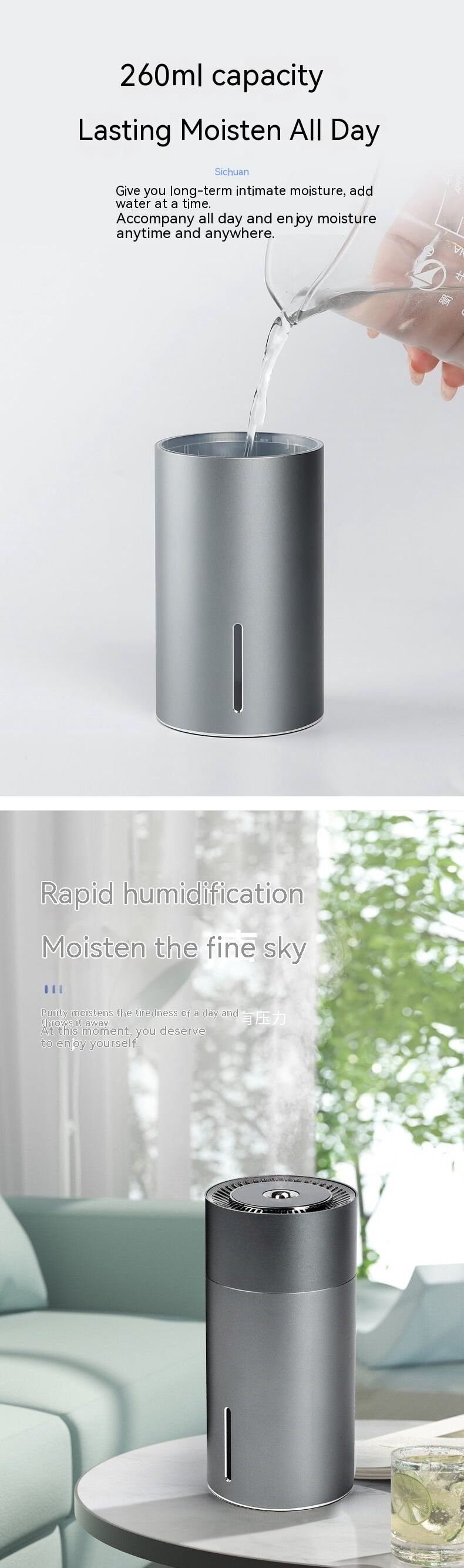 Buy Wholesale China Aroma Mist Vehicle Humidifier Small Diffuser Seven ...