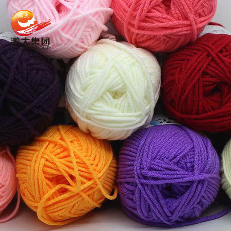 100 Dyed 50g Hand Knitting 5ply 5 Ply Wool Crochet Yarn Super Soft Baby ...