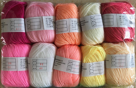 100 Dyed 50g Hand Knitting 5ply 5 Ply Wool Crochet Yarn Super Soft Baby ...