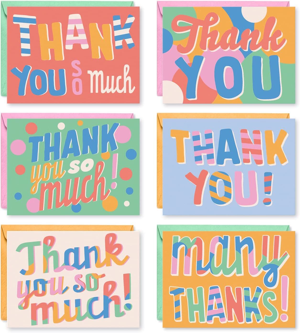 Children Thanks Cards With Envelope Customized Logo Creative Cmyk ...