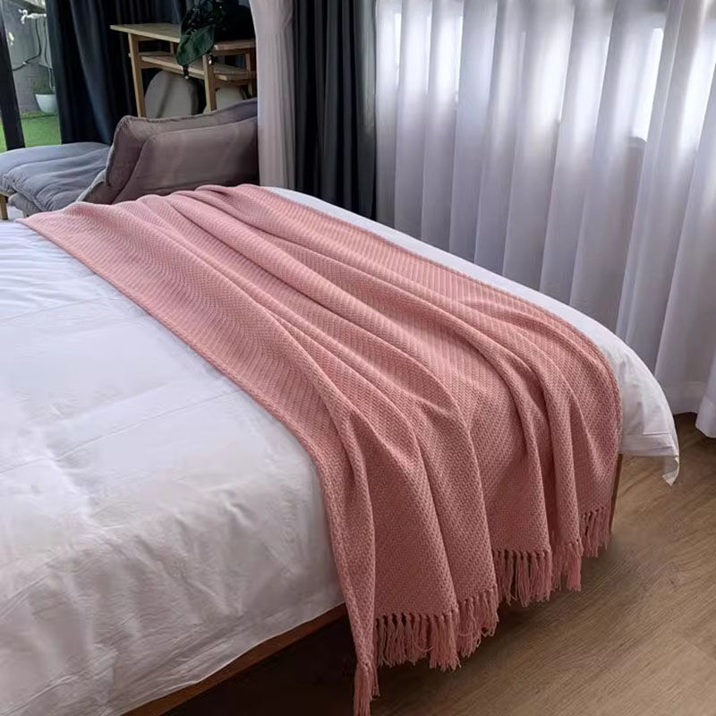 Buy Wholesale China Nordic Bed Towel Bed Tail Towel Dark Brown ...