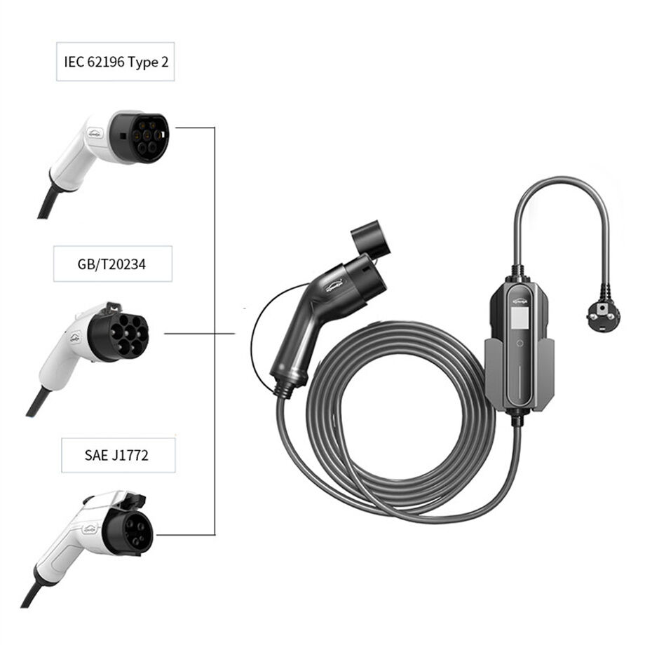 Buy Wholesale China 10a ~ 32a Type 2 Charger 7kw Ev Portable Charger Iec 62196 Ev Charger With ...