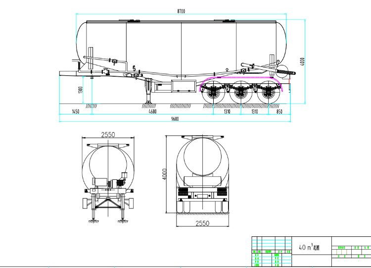 East Heavy Duty Dry Bulk Cement Powder Tanker Semi Trailer For Sale ...
