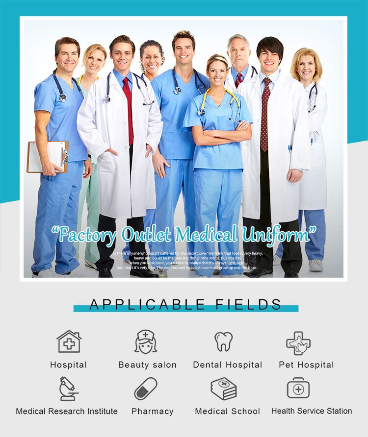 Women Polyester+cotton White Lab Coat Fashion Design Clinic Notched ...