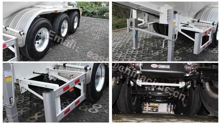 Buy China Wholesale Pneumatic Cement Tank Trailer For Dry Bulk Powder ...