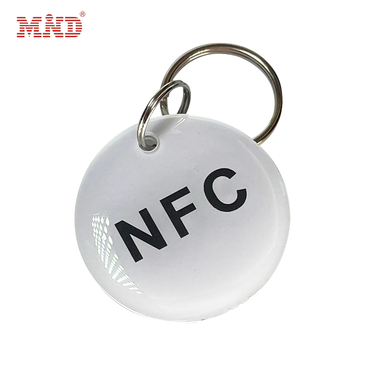 Clear Mifare Desfire Ev1 Ev2 Ev3 Nfc Rfid Epoxy Tag Keyfob Keychain ...