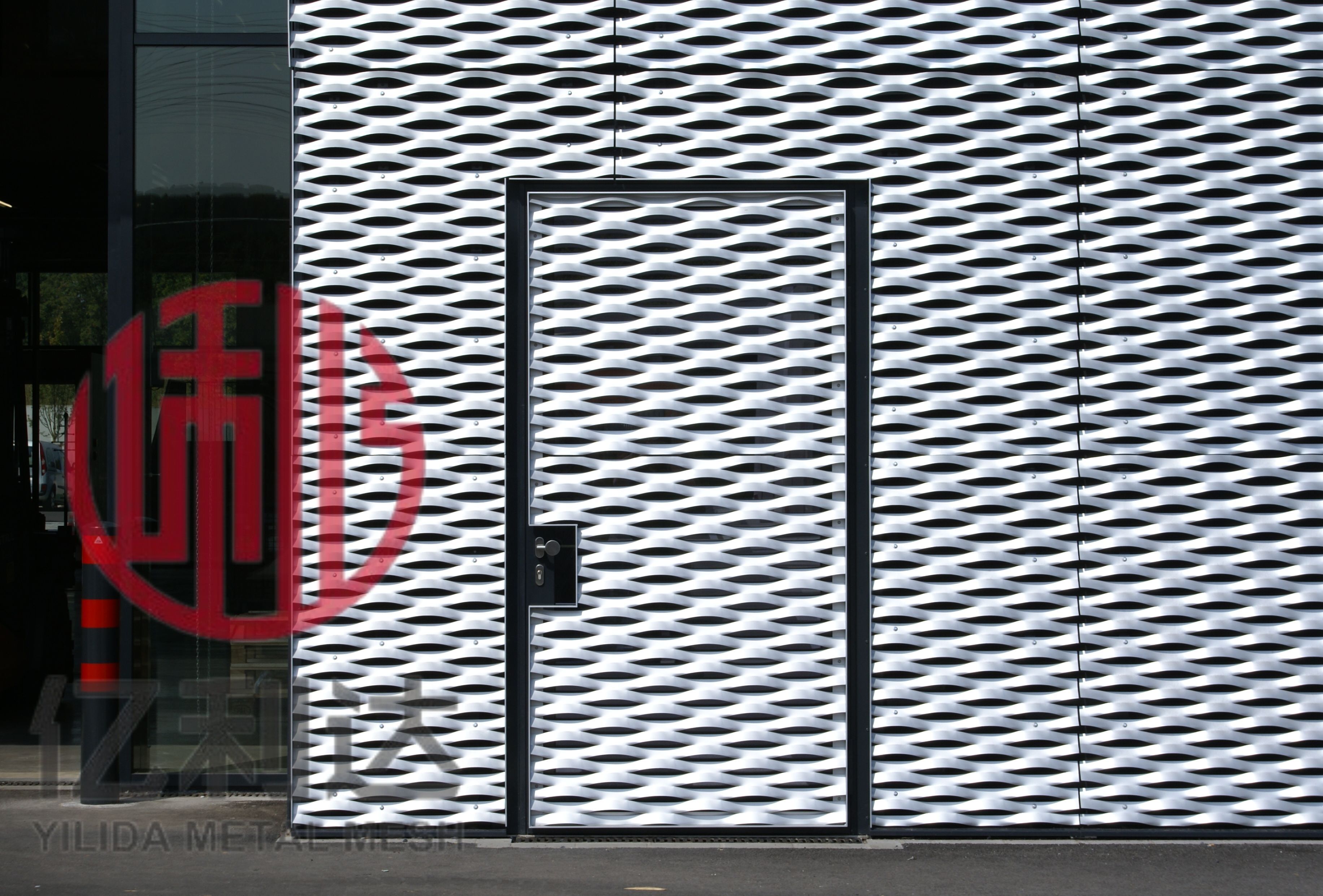 Manufacture Powder Coated Expanded Metal Mesh For Building Facade ...