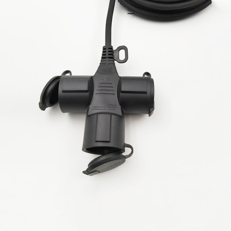Buy Wholesale China 3 Way Schuko Power Splitter Extension Cord For ...